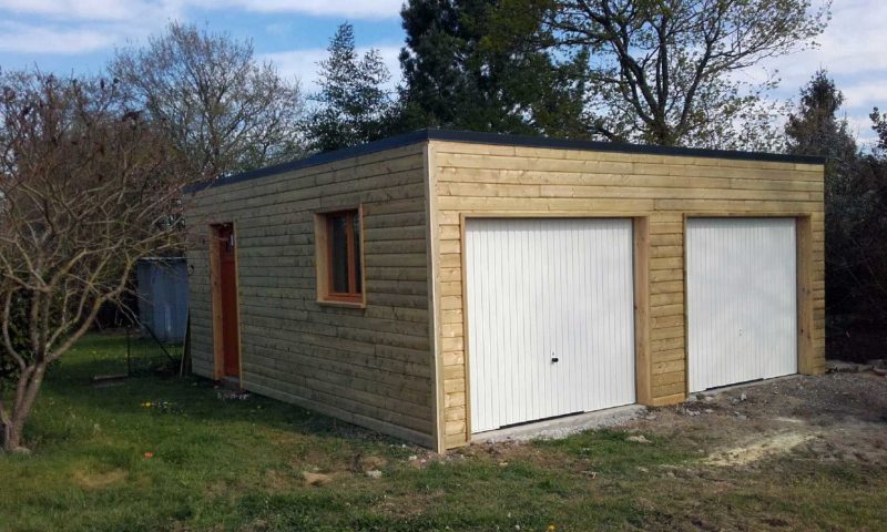 Garage bois en structure acier modulables
